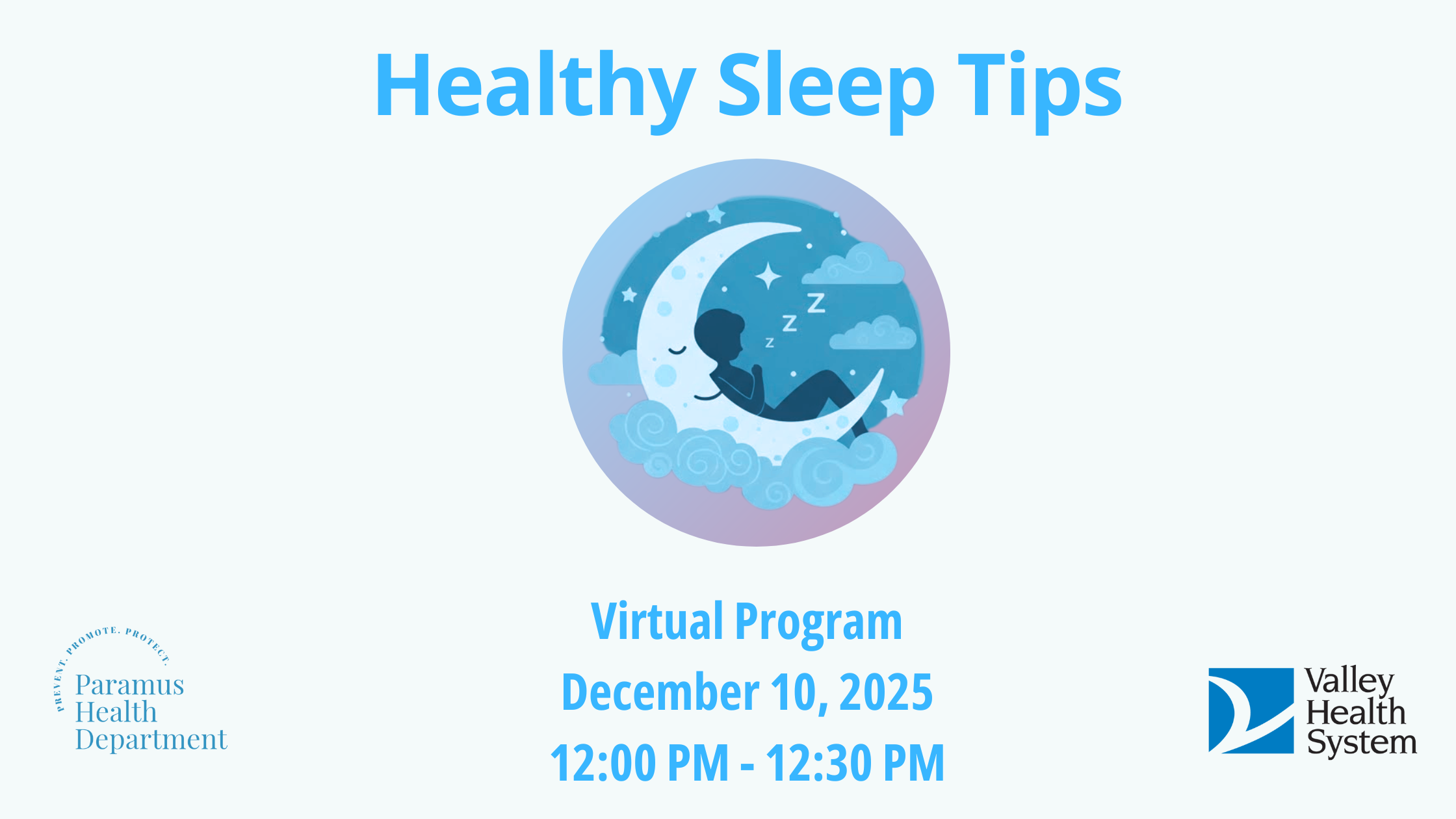 Healthy Sleep Tips – Paramus Health Department